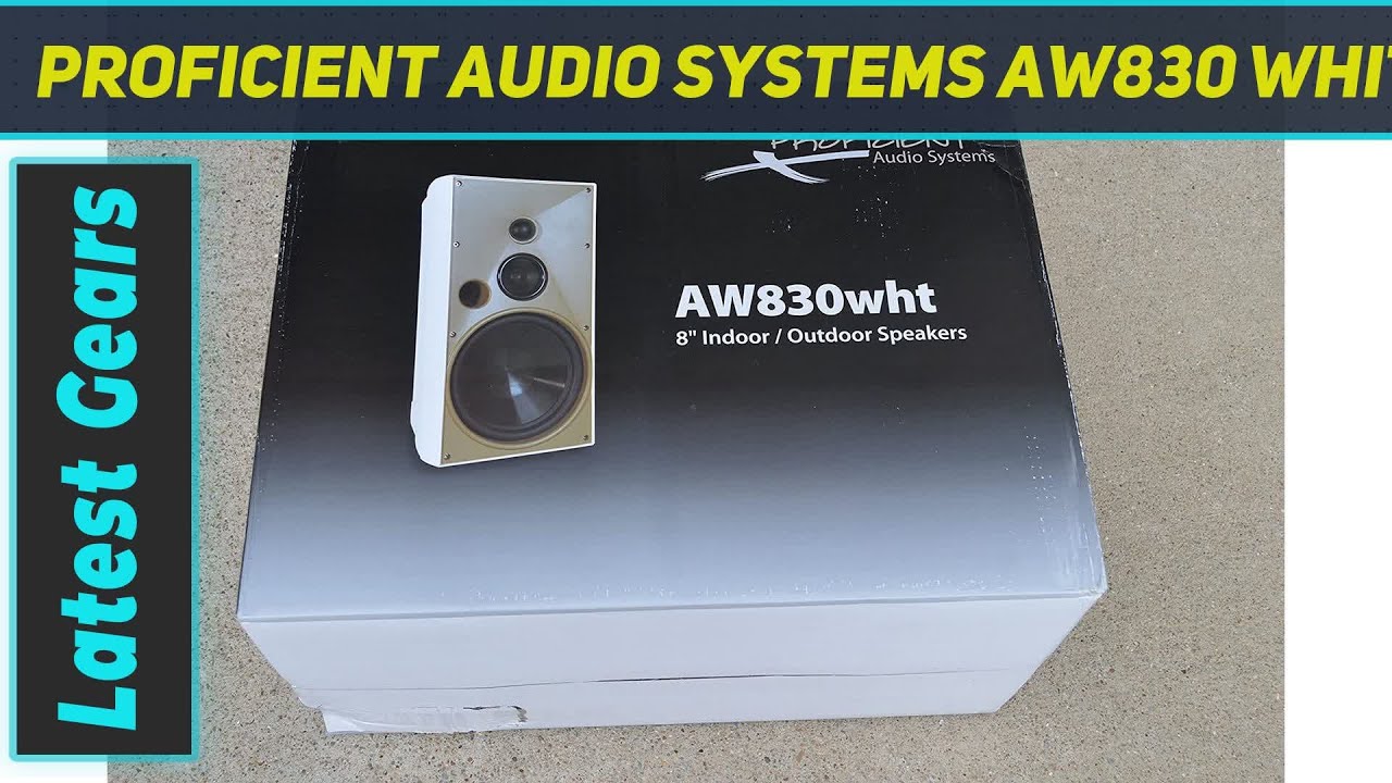 PROFICIENT AUDIO SYSTEMS AW830 WHITE 8" Indoor/Outdoor AZ Review - YouTube