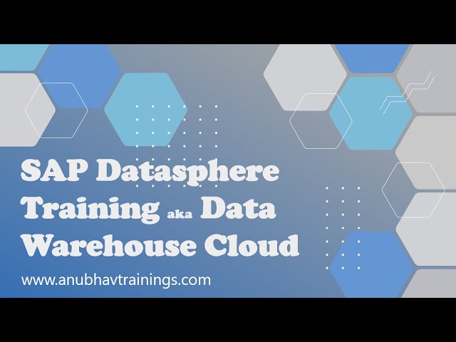 What Are The Key Features And Capabilities Of Sap Data Warehouse Cloud Anubhavtrainings