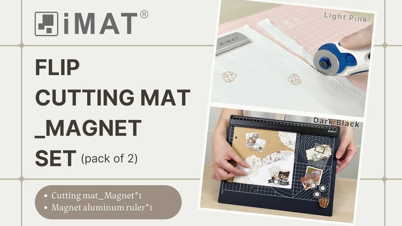 iMA Flip Cutting Mat_Magnet Set (pack of 2) - YouTube