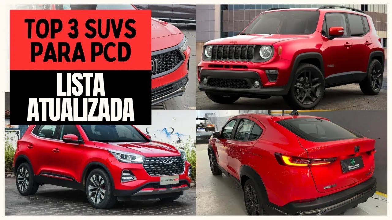 OS 3 MELHORES SUVS PCD DISPONÍVEIS EM 2024! - YouTube