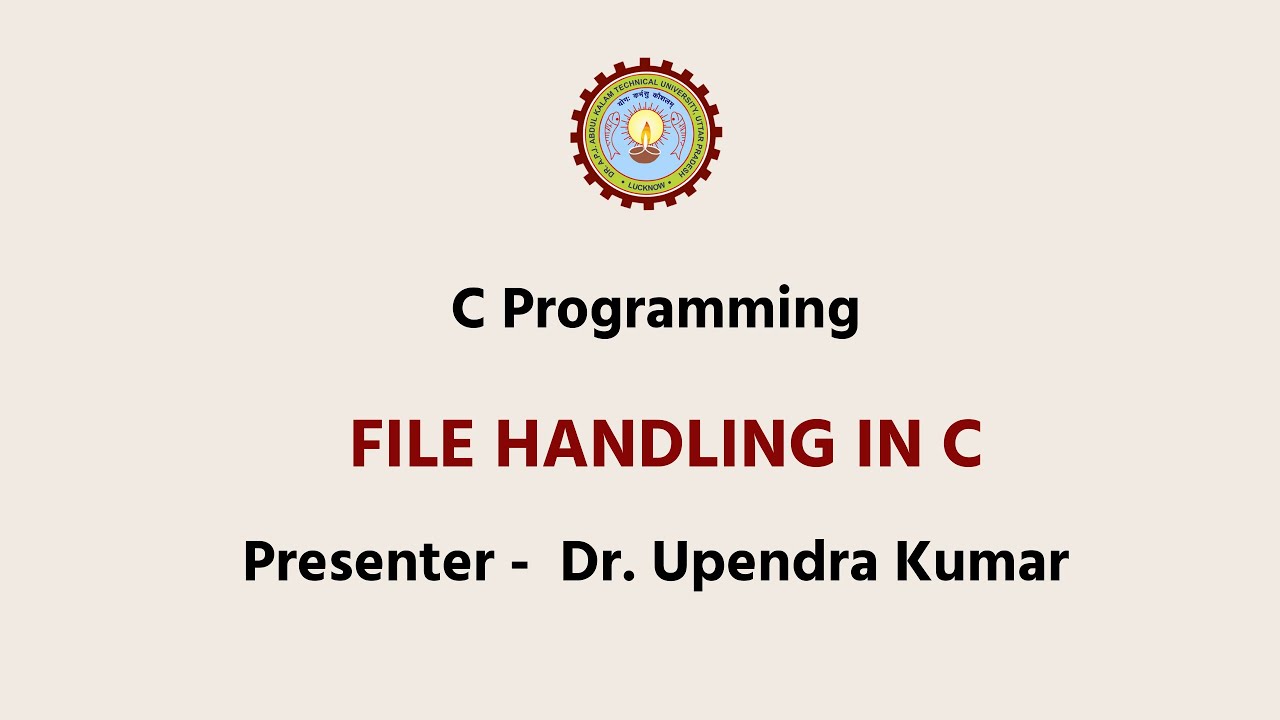 C Programming File Handling In C Youtube 0235