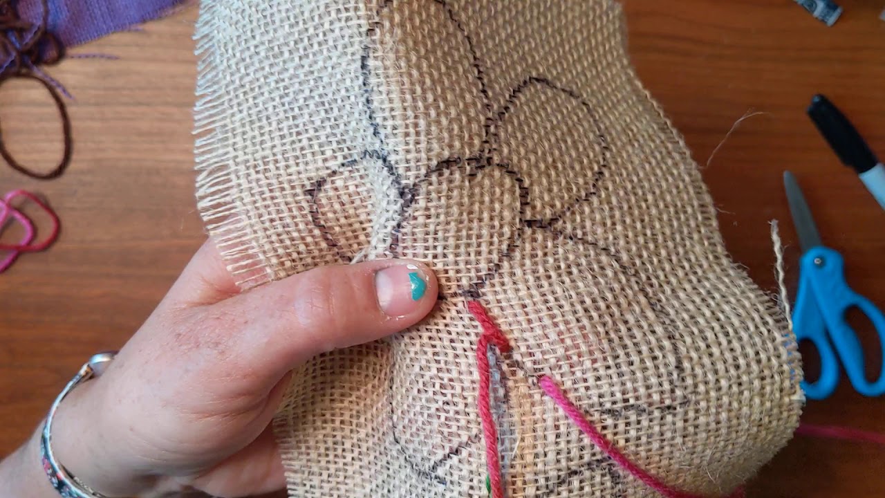 Burlap Stitching #2 Time Lapse - YouTube