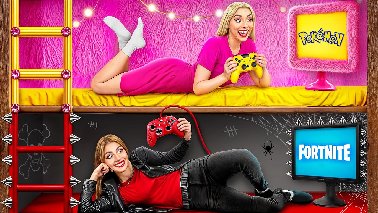 ベッドの下の秘密の部屋 | いたずら戦争 Super Hyper DO - YouTube