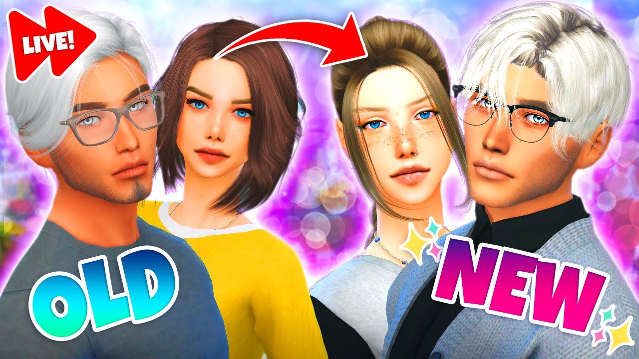 OLD characters with NEW *sparkly* CC 🥰 - YouTube