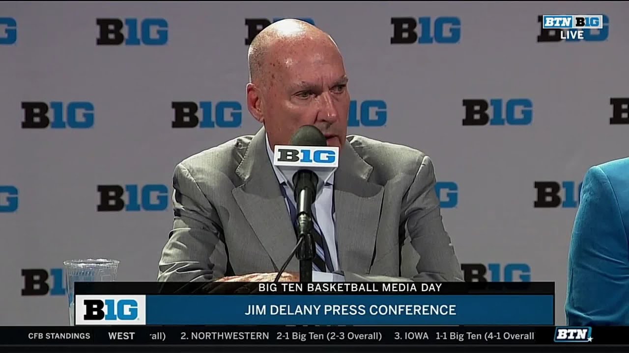 Big Ten Commissioner Jim Delany | 2018 Big Ten Basketball Media Day ...