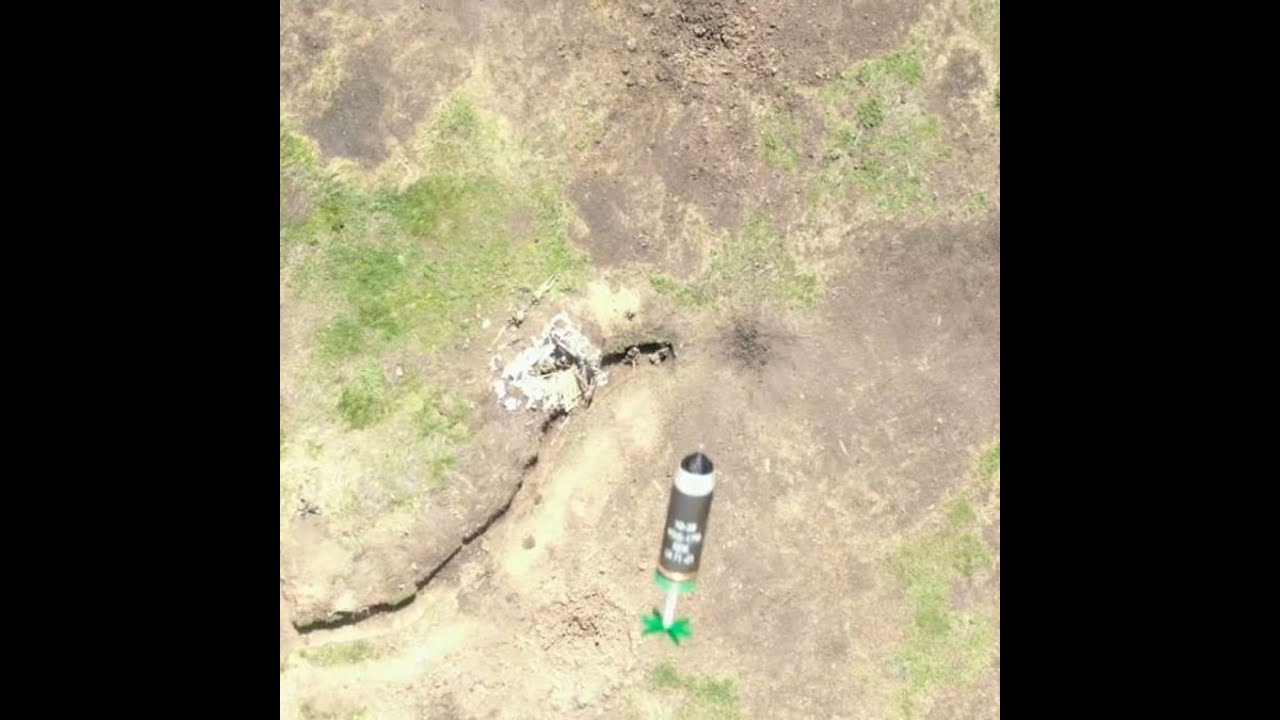 Improvised Army drone throwing grenade on target - YouTube