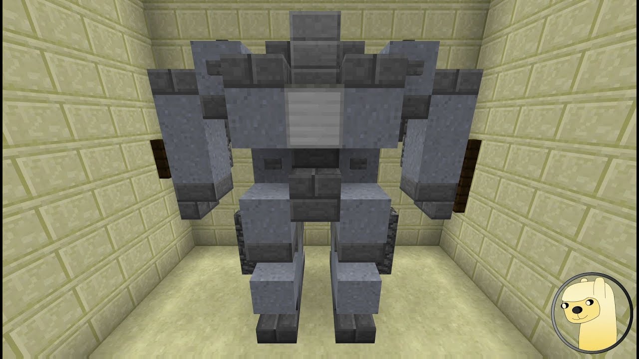 Minecraft - How To Build Iron Man 1 Iron Monger! - YouTube