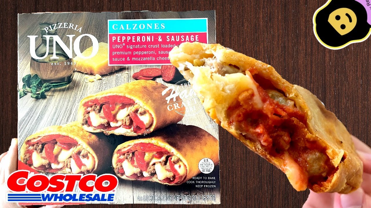🇮🇹 Pizzaria UNO Calzones Pepperoni & Sausage - Costco Product Review ...