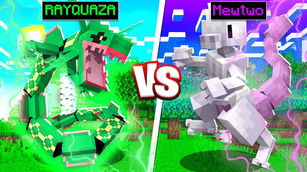 Rayquaza VS Mewtwo in Minecraft Cobblemon! - YouTube
