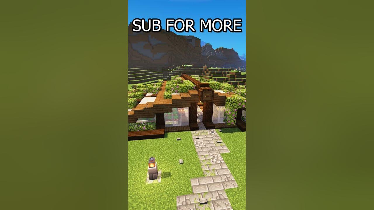 Large Greenhouse Design Minecraft Vanilla Youtube