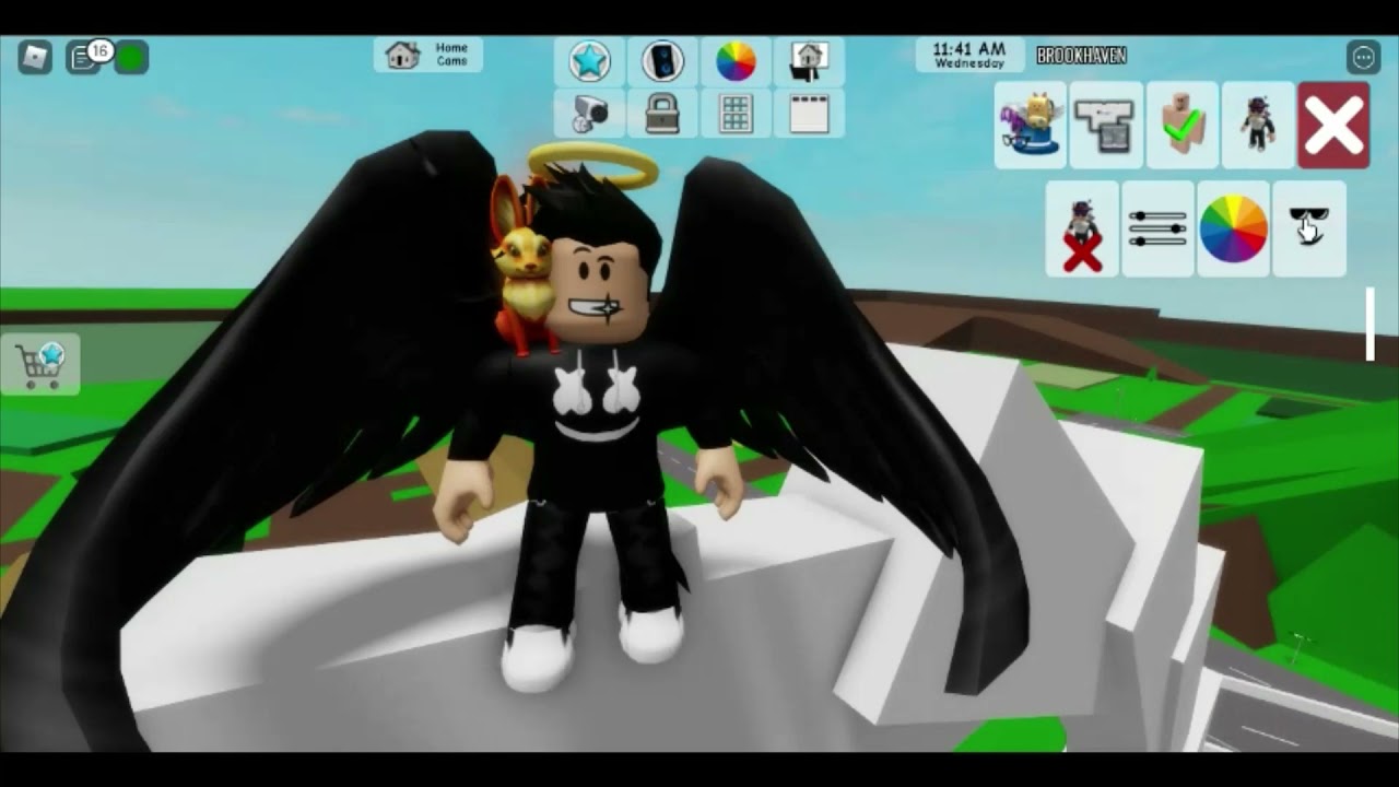 How to become a dark angel in brookhaven - YouTube