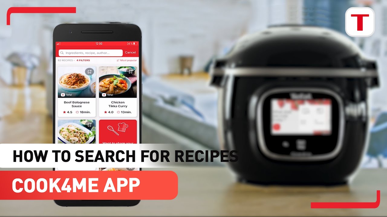 How to search and filter recipes on the app | Cook4me touch Smart ...