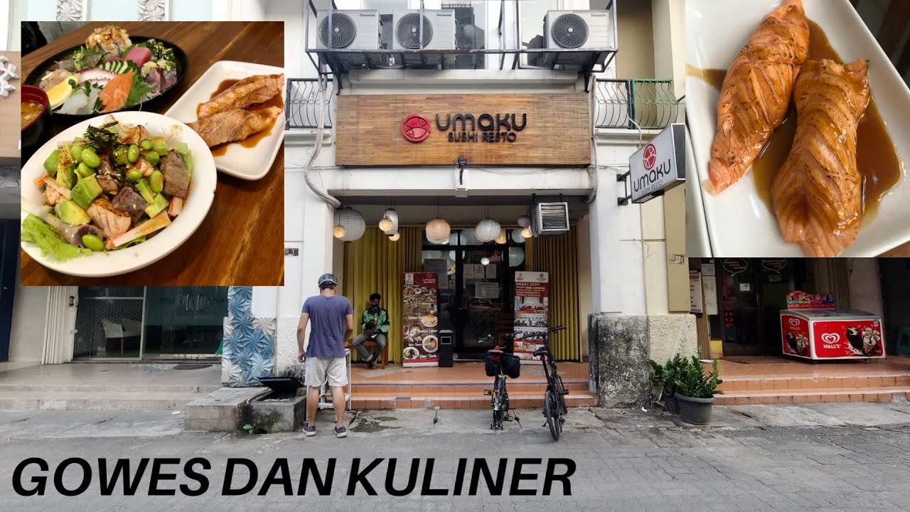 Gowes dan Kuliner. Umaku Sushi Bintaro - YouTube
