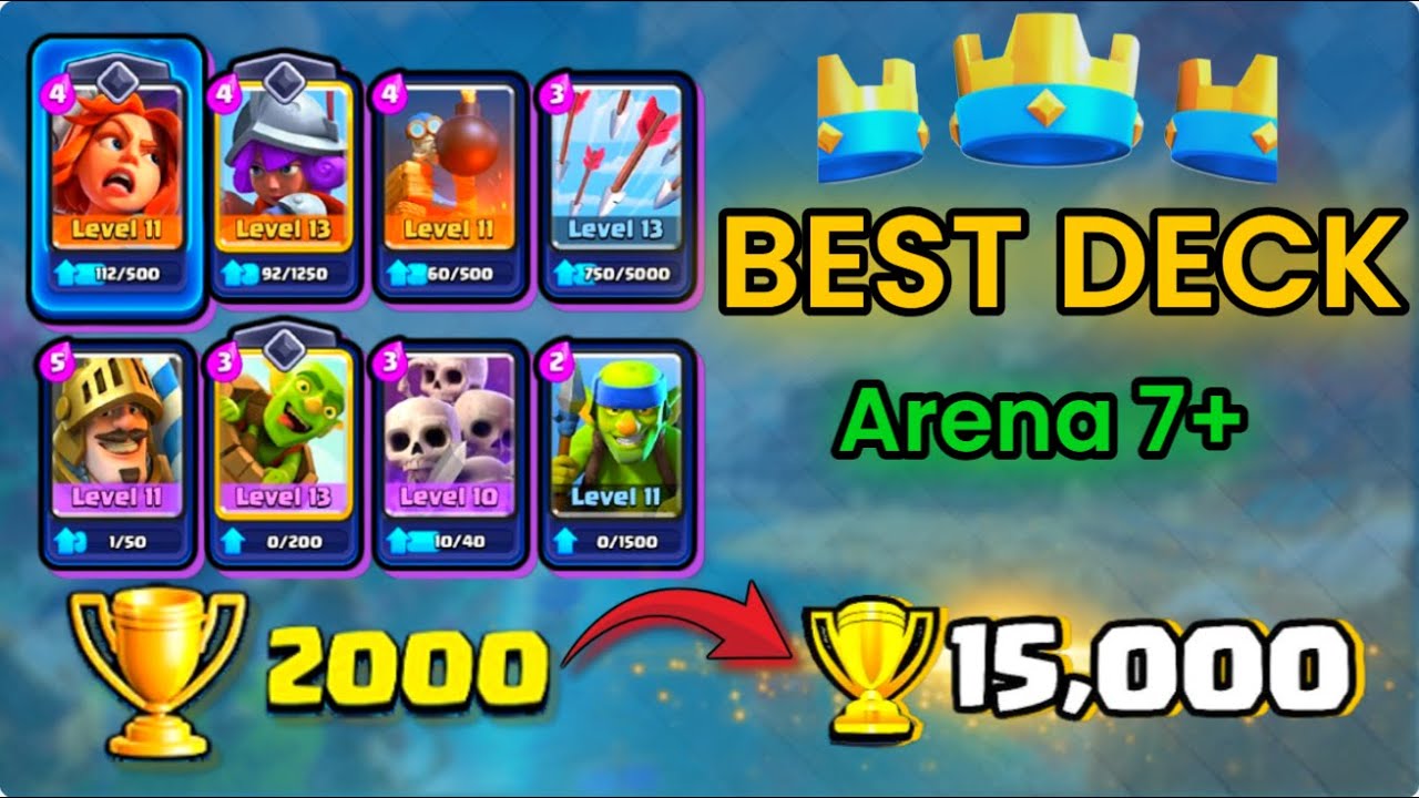Clash Royale BEST Beginner Deck | From 2k to 15k Trophies! No Legendaries! - YouTube