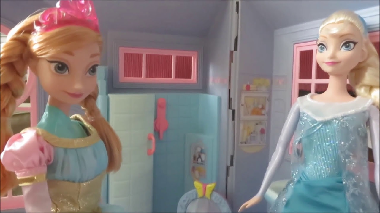 FROZEN Anna & Elsa Barbie Ballroom Prom Dress Up - Disney Dolls with ...