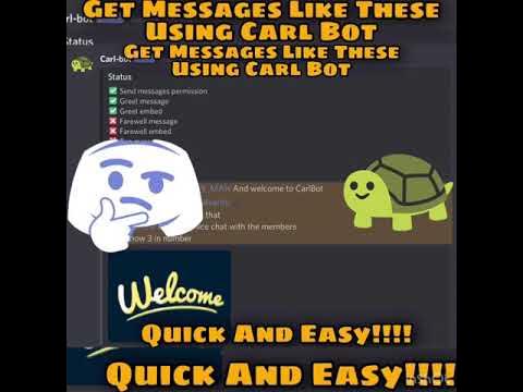 How To Make A Carl Bot Welcome Message On IOS(READ PINNED COMMENT ...