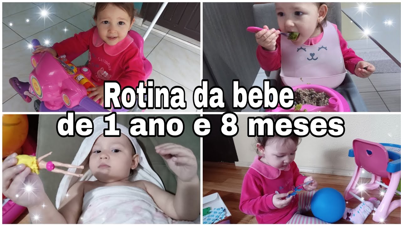 Rotina da bebe de 1 ano e 8 meses ( 20 meses ) . - YouTube