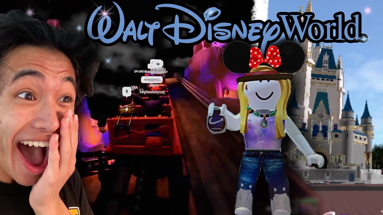 I WENT TO DISNEY WORLD ON ROBLOX - YouTube