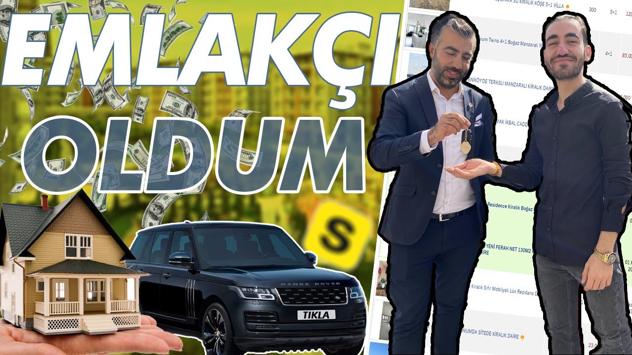 BİR GÜN BOYUNCA EMLAKÇI OLDUM ! (İŞ YERİ SATTIM) - YouTube