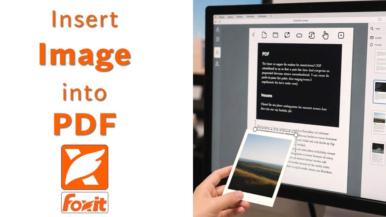 How to Add Image into a PDF Document | Foxit PDF Editor Tutorial - YouTube