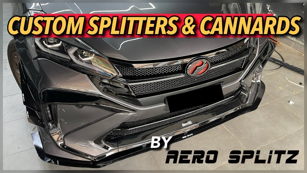CUSTOM SPLITTERS & CANNARDS MYVI FACELIFT By AeroSplitz - YouTube