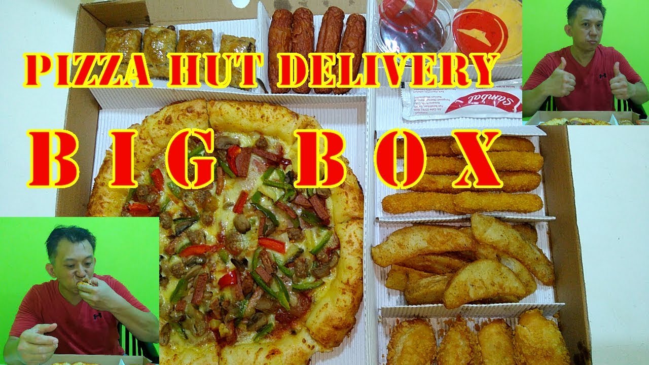 EATING PIZZA HUT BIG BOX FROM PHD - YouTube