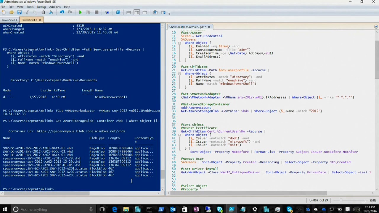 Powershell Basics Part 2 Real Word Examples For Our Most Common Cmdlets Youtube 1050