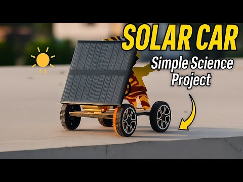 DIY Mini Solar Car | No Battery Needed! Simple Science Project | 6V Solar Panel
