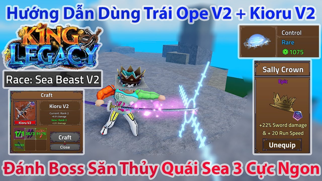 King Legacy - Hướng Dẫn Dùng Trái Ope V2 + Kioru V2 Đánh Boss Săn Thủy ...