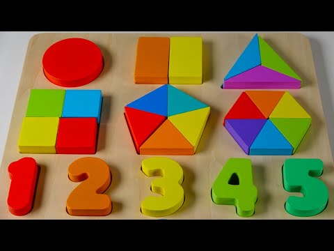 Learn Shapes, Colors & Numbers Puzzle | Preschool Toddler Learning Toy ...