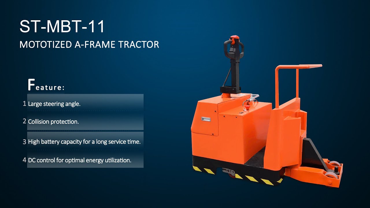 Electric Tractor, Tow Tractor, A-frame Tractor. - YouTube