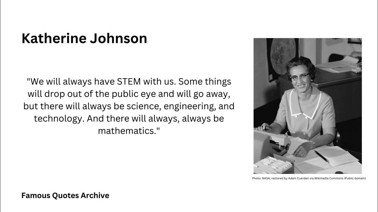 Katherine Johnson: Counting Stars, Breaking Barriers - YouTube