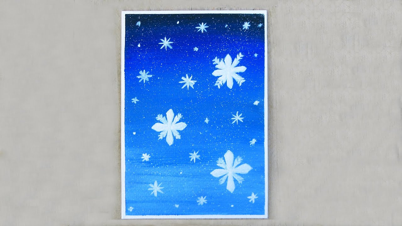 How To Paint Snowflakes | Snowflake Tutorial For Beginners - YouTube