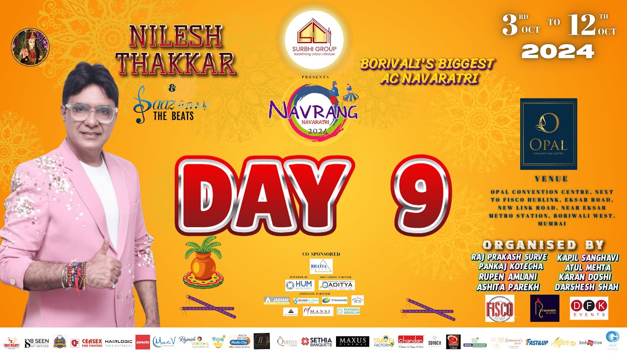 Navrang Navratri 2024 | Nilesh Thakkar | Day-9 - YouTube