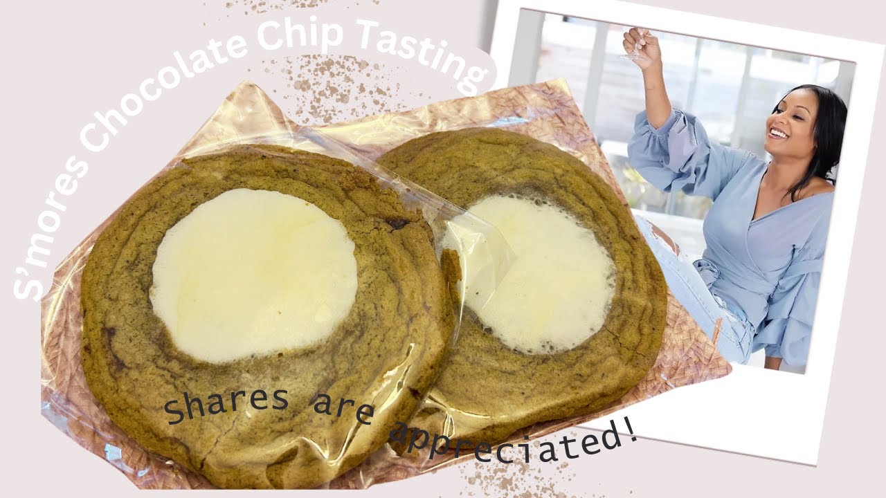 S'mores Chocolate Chip Cookie Tasting by Bad Ash Bakes - YouTube