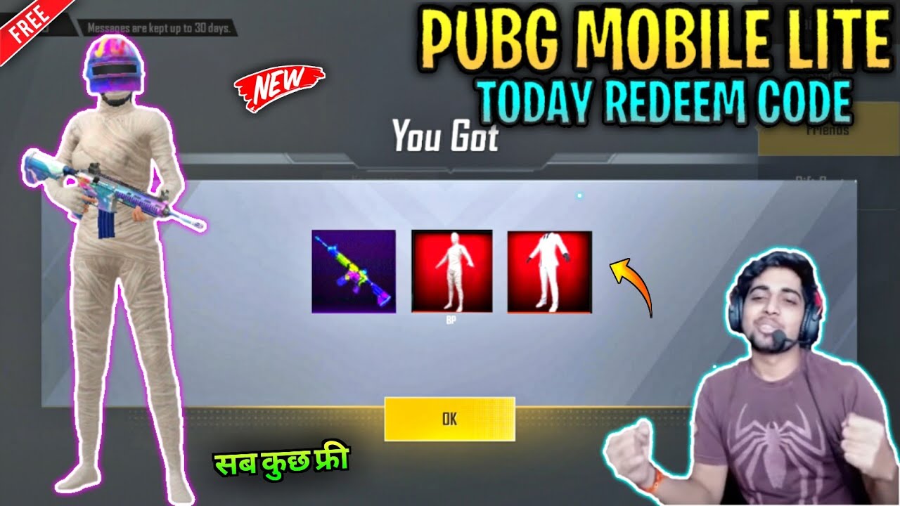 To Get Free Set In Pubg Mobile Lite | Pubg Lite Redeem Code Today ...
