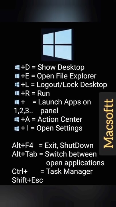 computer basics | shortcut key| computer shortcut key | ICT - YouTube