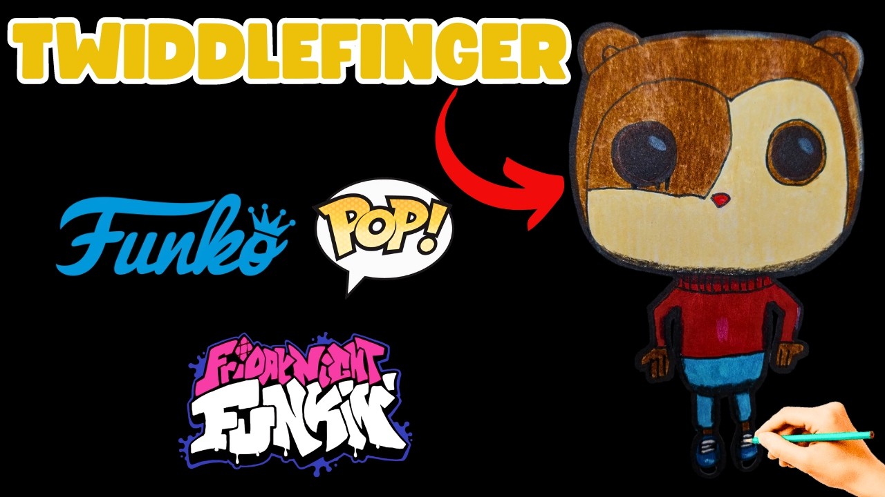 Como DIBUJAR a TWDDLEFINGER Funko Pop de Friday Night Funkin (Max ...