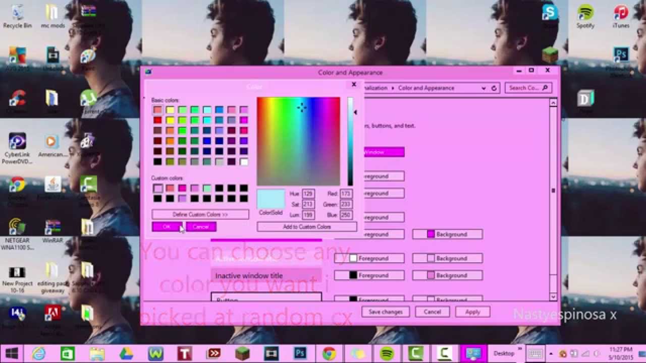 #1 Tutorial | How to change your svp color for Windows 8 - YouTube