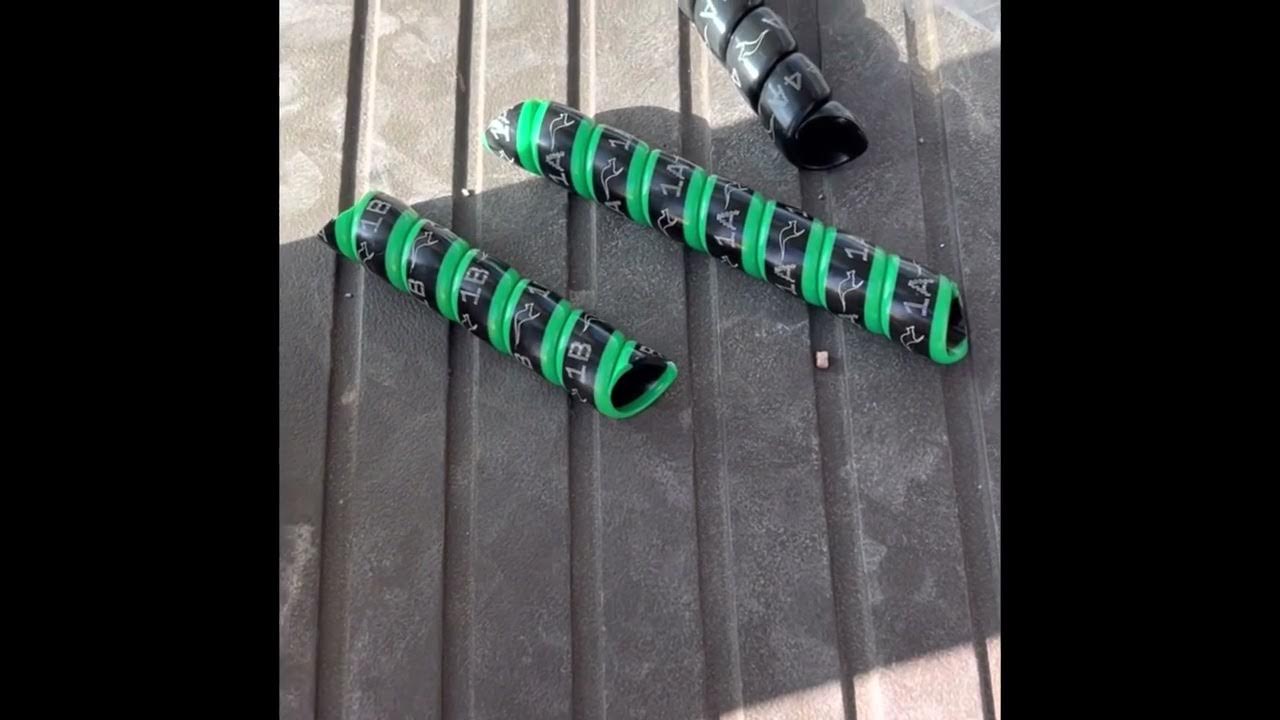 Outback hydraulic hose wraps - YouTube