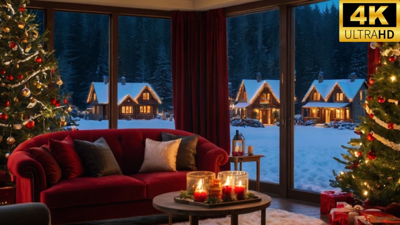 Relaxing Christmas Music & Snowing Mood🎄 | Soothing Christmas Music and ...
