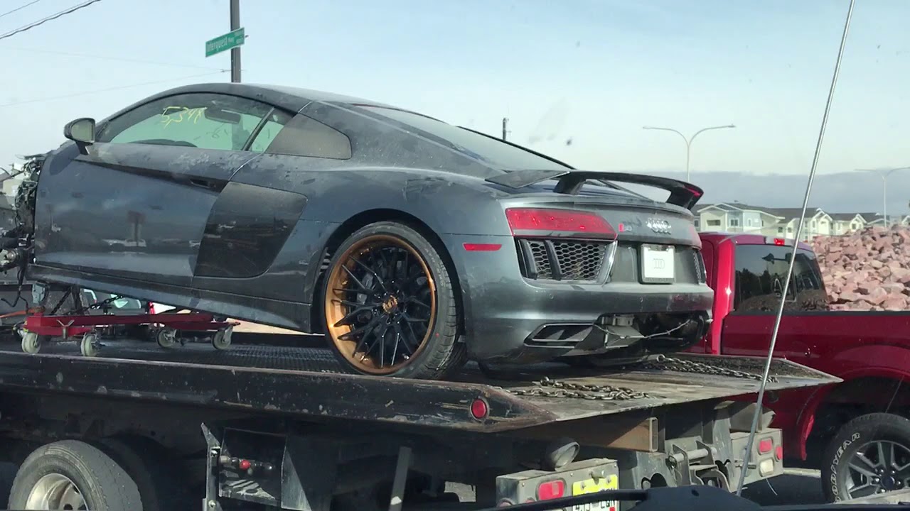 Wrecked Audi R8: Super Sad Supercars - YouTube