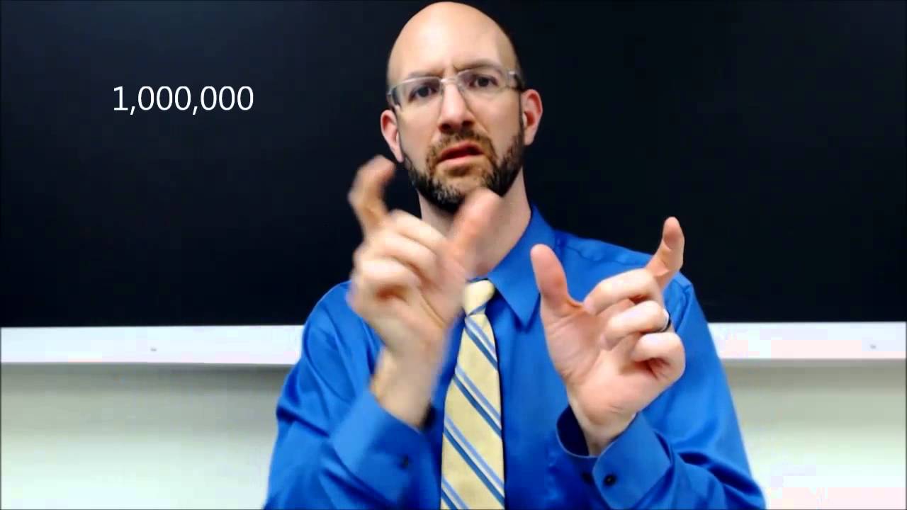 Number 100 1000 1000000 ASL American Sign Language YouTube