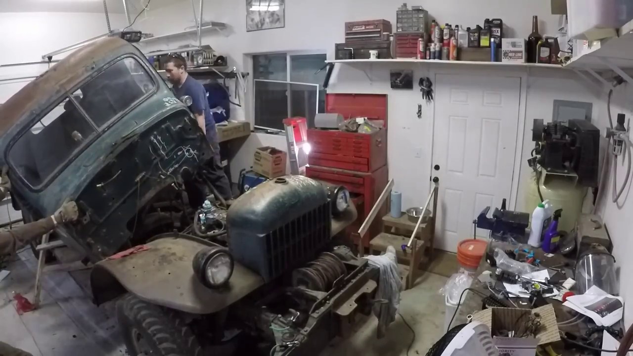 1954 Dodge Power Wagon - "The Mule" Cab Off Frame - YouTube