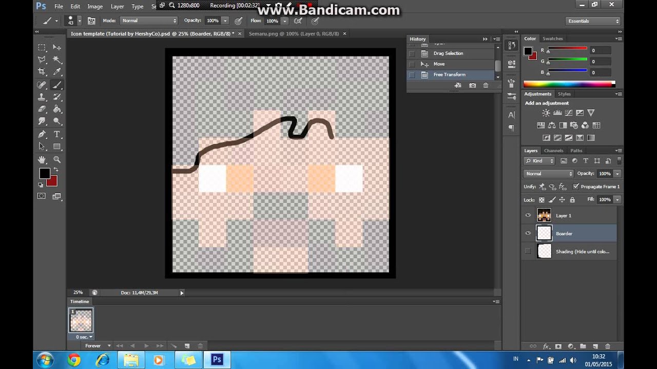 How To Make Easy Minecraft Cartoon Caracter Head [Photoshop] - YouTube