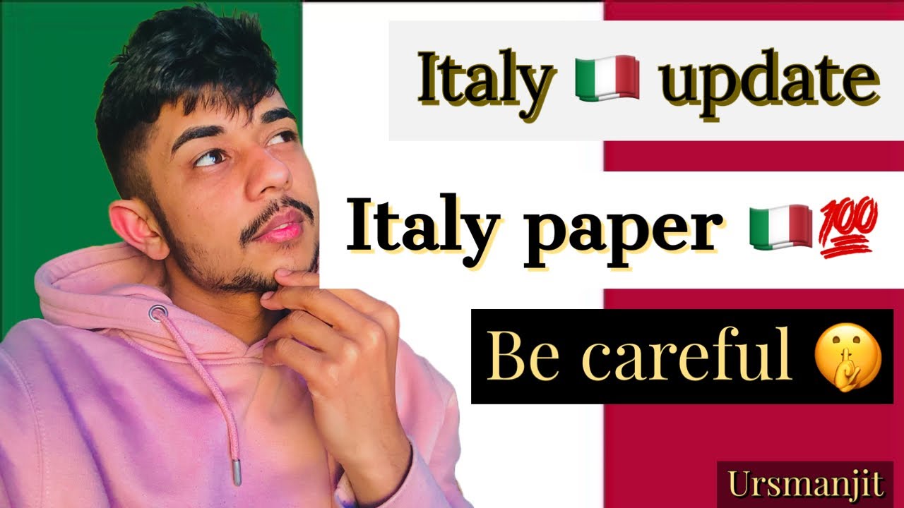 italy paper open 2022 new update | italy work permit visa | vlog #14 ...