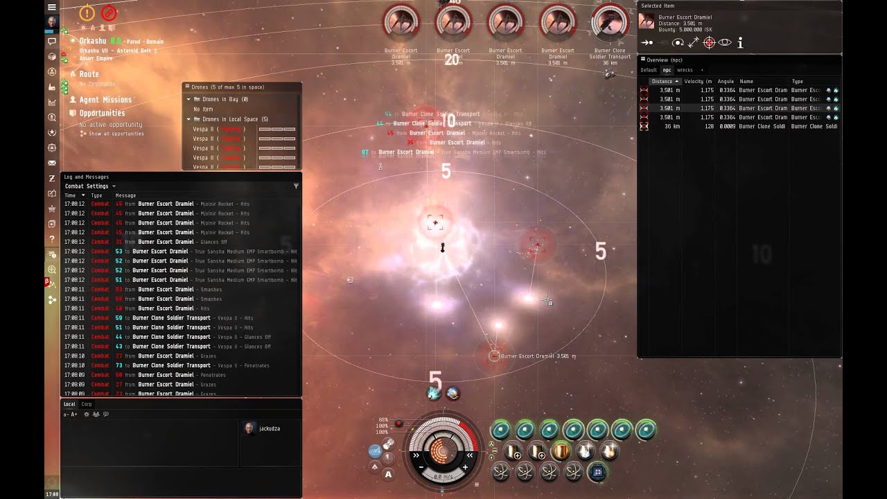 EVE Online - Angel Anomic Base - Cyclone - YouTube