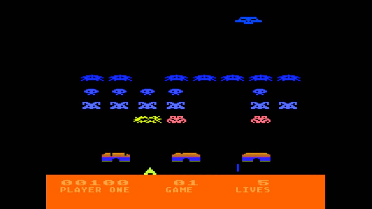 Space Invaders - Atari 5600 - YouTube