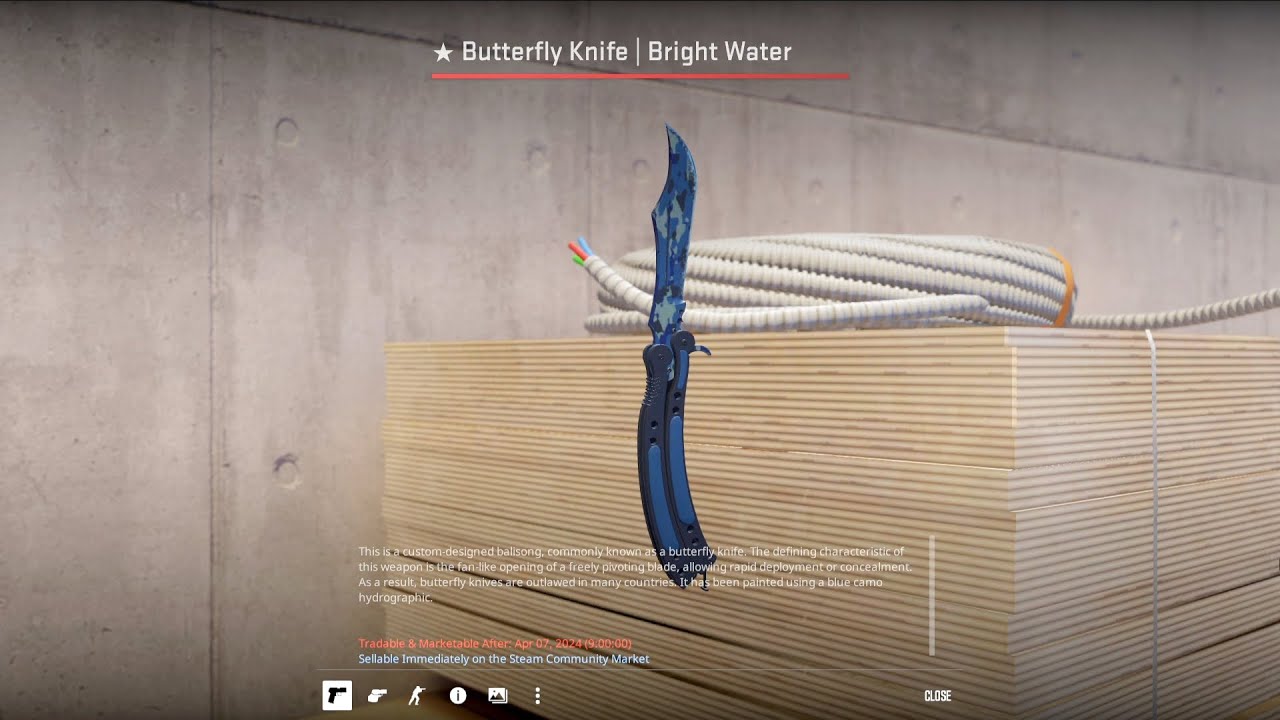 UNBOXING BUTTERFLY KNIFE BRIGHT WATER IN CS2 WITH REACTION! - YouTube