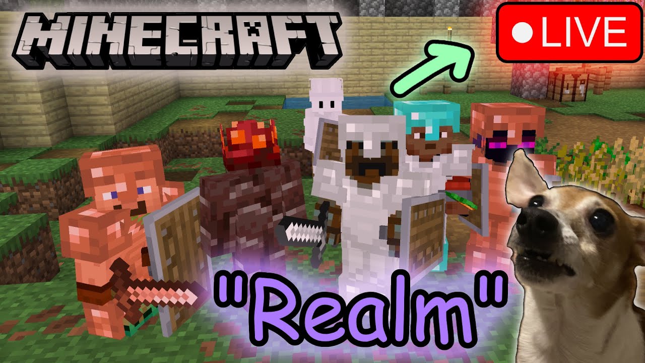 [🔴LIVE] Minecraft Realms with Viewers (Day 21) - YouTube